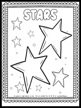 Stars Coloring Page | Free Homeschool Deals