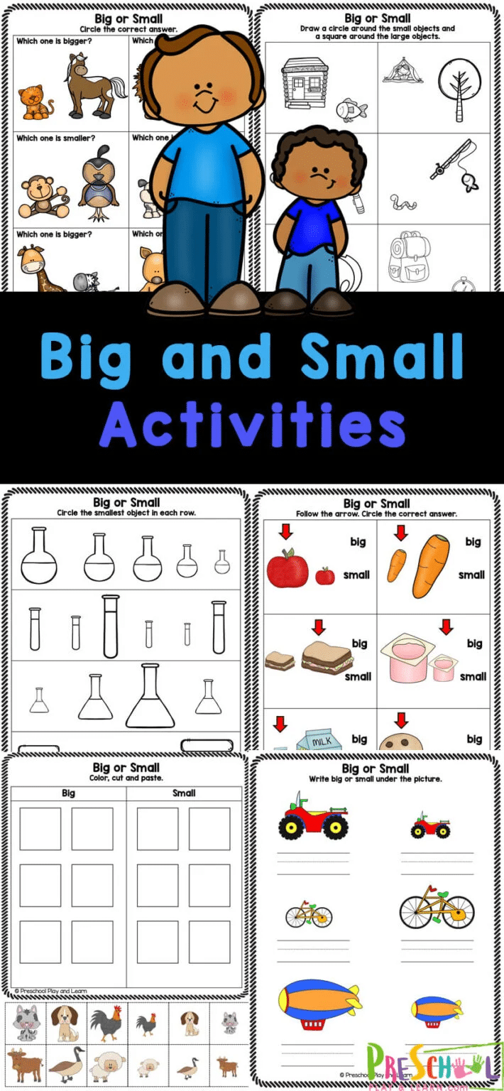 Big or Small Activity Pages | Free Homeschool Deals