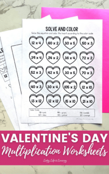 Valentine's Day Multiplication Worksheets | Free Homeschool Deals