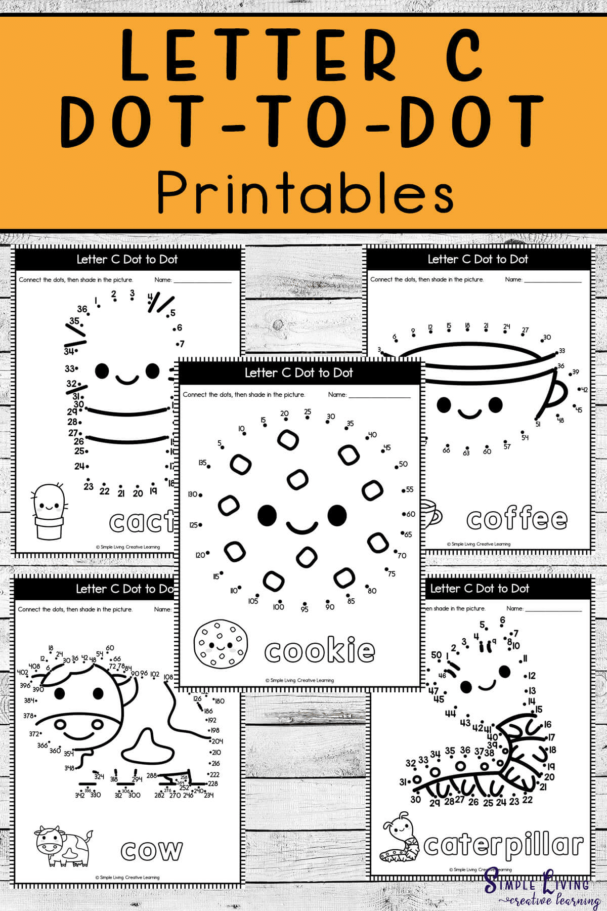 Letter C Connect the Dot Worksheets | Free Homeschool Deals