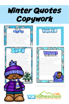 Winter Quotes Writing Activity | Free Homeschool Deals