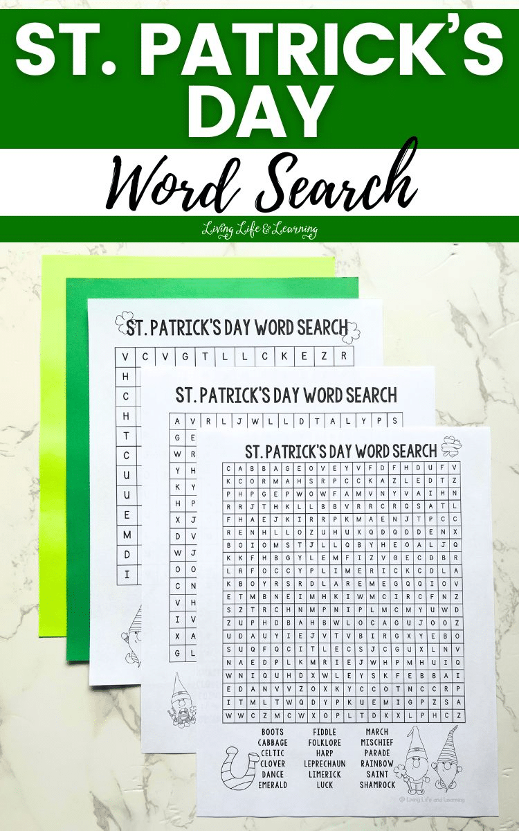 St. Patrick's Day Word Searches | Free Homeschool Deals