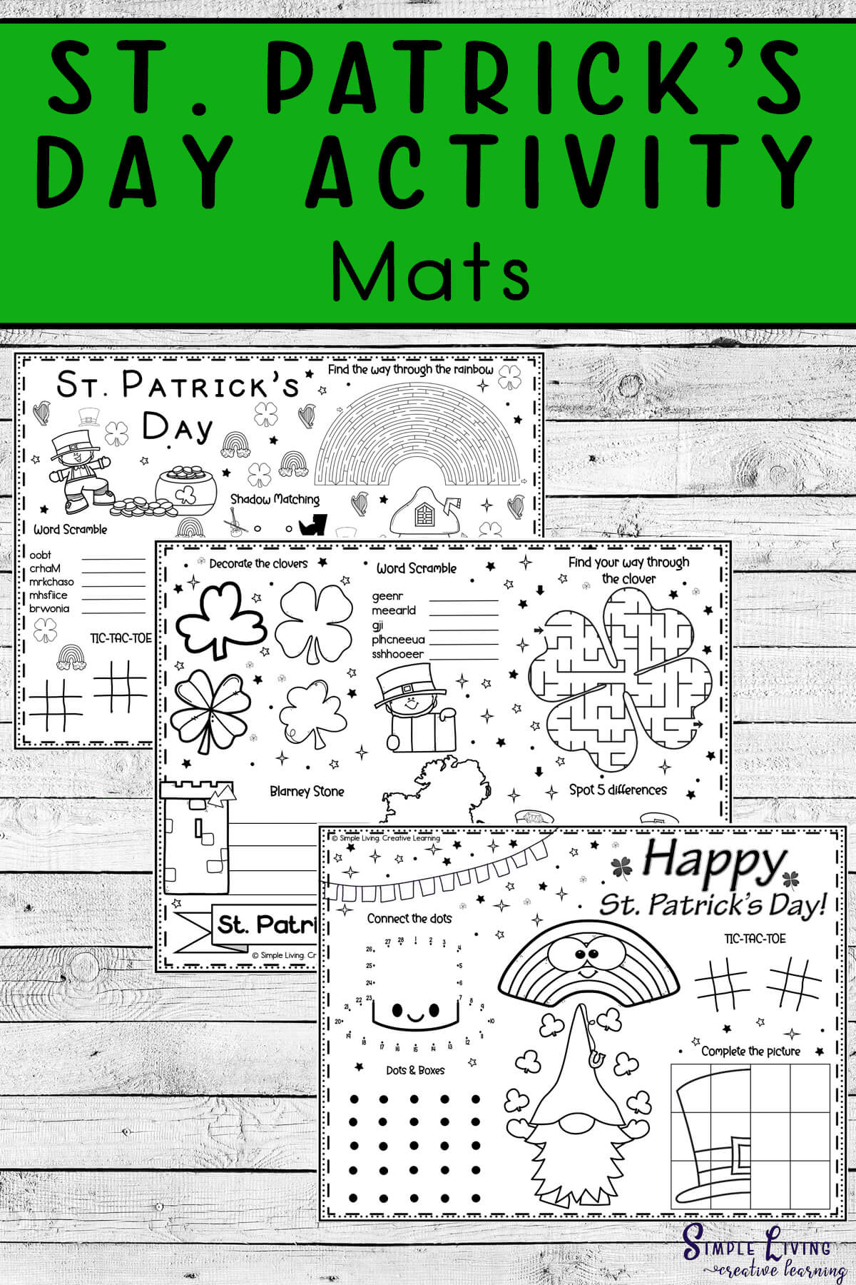 St. Patrick's Day Activity Pages | Free Homeschool Deals
