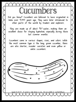 Cucumber Fun Facts | Free Homeschool Deals