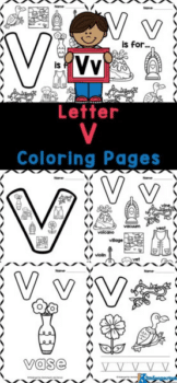 Letter V Coloring Pages | Free Homeschool Deals