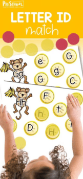 Monkey Banana Letter Match | Free Homeschool Deals