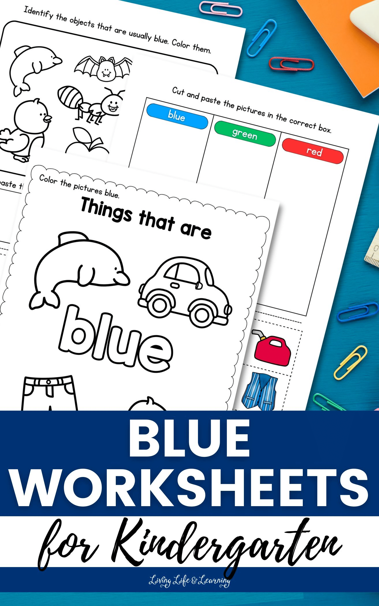 Color Blue Worksheets | Free Homeschool Deals