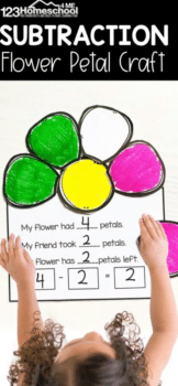 Flower Subtraction | Free Homeschool Deals