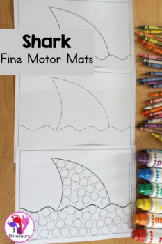 Shark Fine Motor Skill Mats | Free Homeschool Deals
