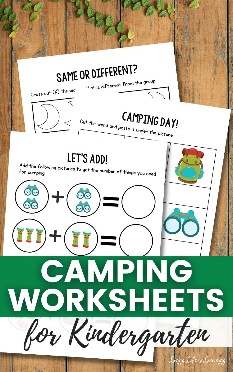 Kindergarten Camping Pages | Free Homeschool Deals