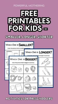Size Sorting Worksheets | Free Homeschool Deals