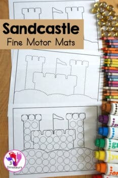 Free Sandcastle Fine Motor Mats | Free Homeschool Deals