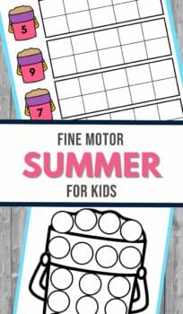 Summer Fine Motor Activities for Preschoolers | Free Homeschool Deals