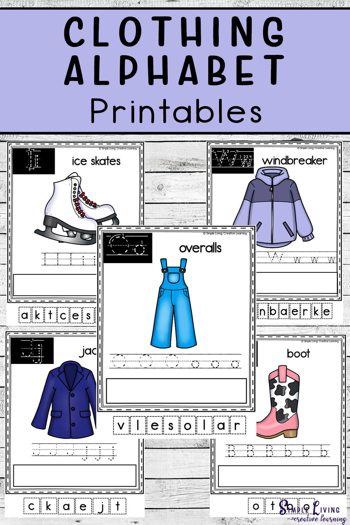 Clothing Themed Alphabet Printables | Free Homeschool Deals