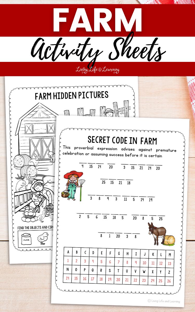 Farm Activity Worksheets | Free Homeschool Deals
