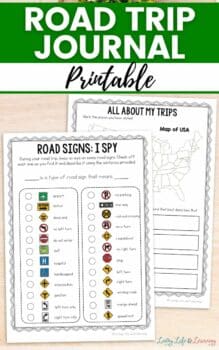 Road Trip Journal Printable | Free Homeschool Deals