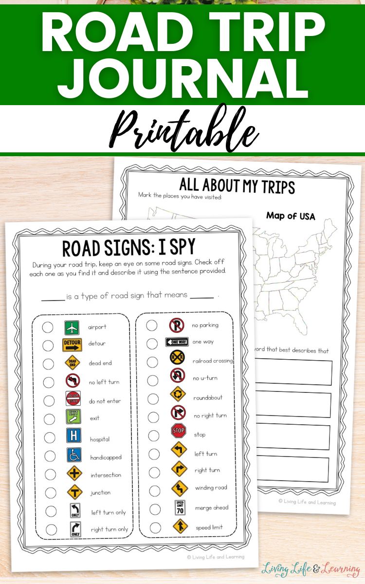 Road Trip Journal Printable | Free Homeschool Deals