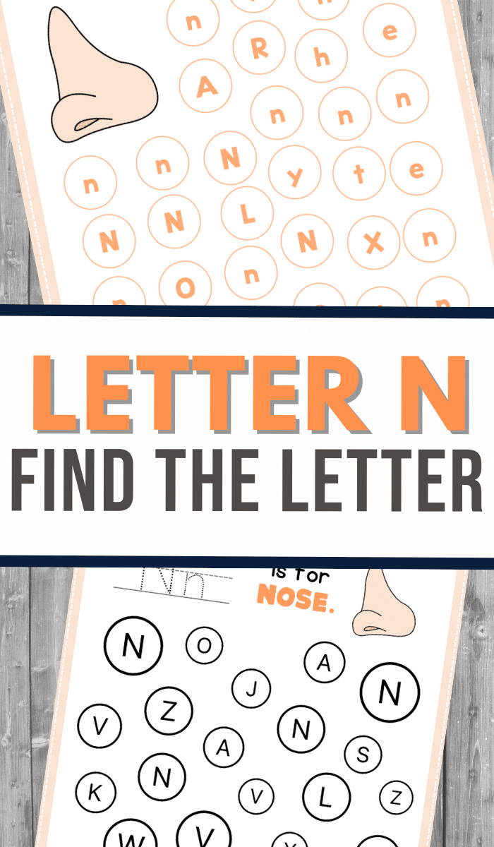 Worksheet For Letter N Learning The Letter N Worksheet
