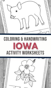 Iowa Coloring and Handwriting Worksheets | Free Homeschool Deals