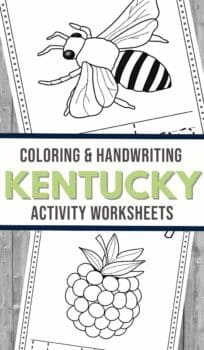 Kentucky Coloring and Handwriting Worksheets | Free Homeschool Deals