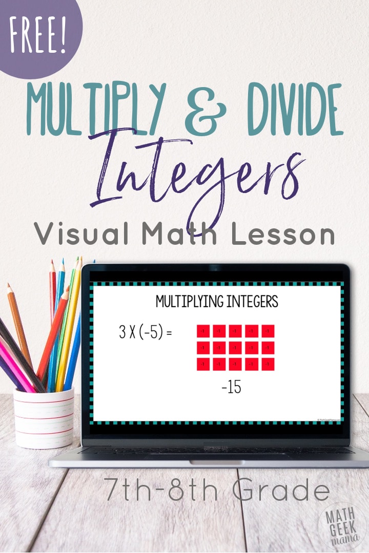 FREE Multiply & Divide Integers Lesson - Visual Math | Free Homeschool ...