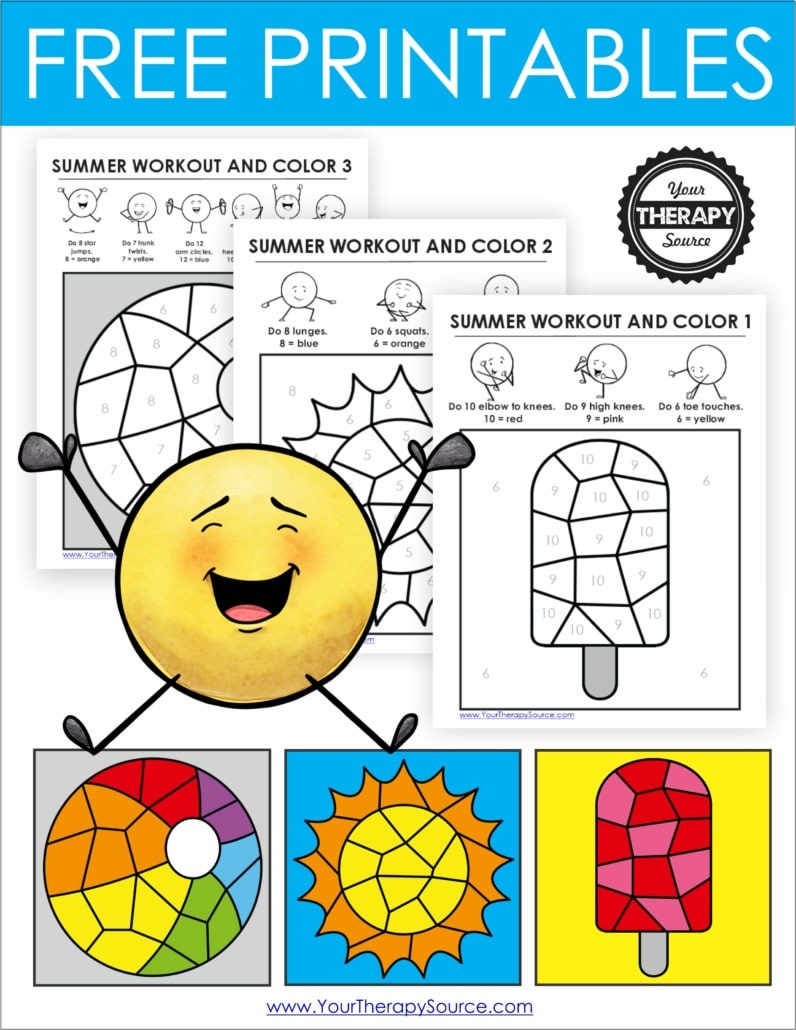 SUMMER COLOR BY NUMBER FREE PRINTABLE | Free Homeschool Deals
