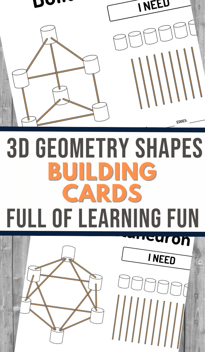 3D Shapes Building Cards | Free Homeschool Deals