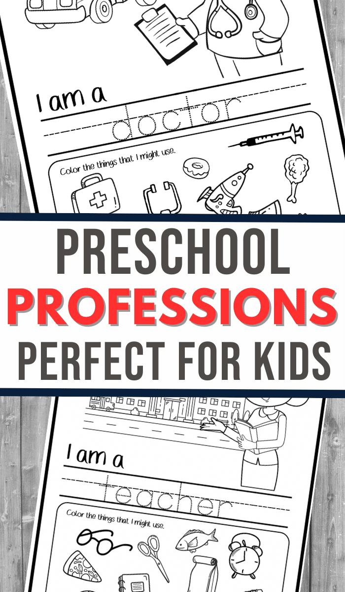 Preschool Professions Worksheets | Free Homeschool Deals
