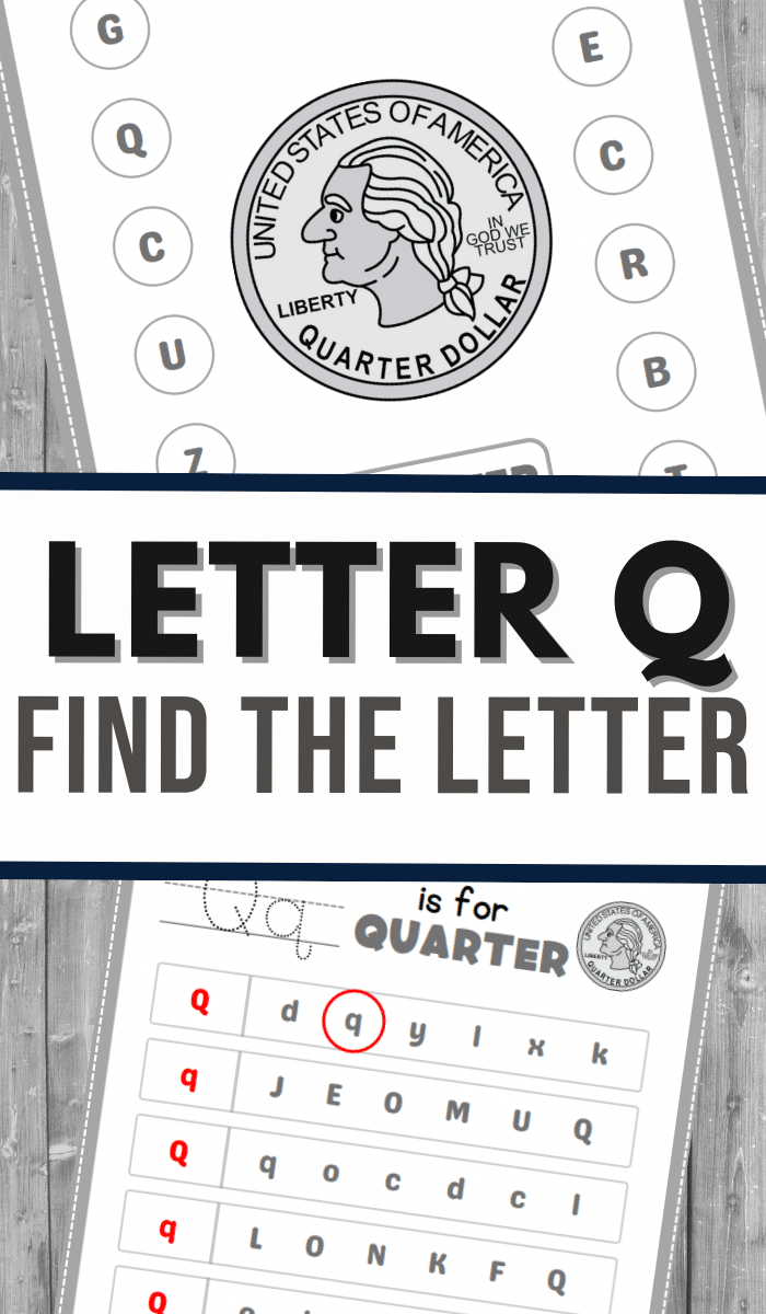 Letter Q is for Quarter Worksheet Printables | Free Homeschool Deals