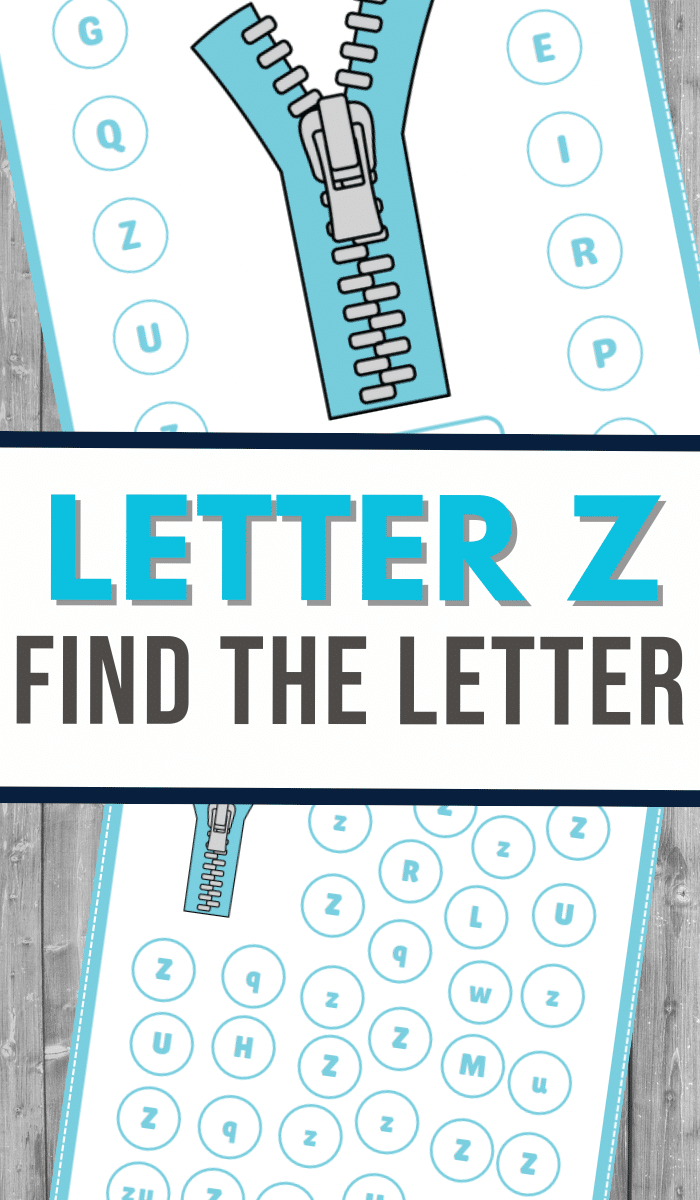 Find the Letter Z is for Zipper Worksheets | Free Homeschool Deals