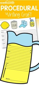 Teach How to Writing – Lemonade Procedural Writing Printable | Free ...