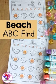 Beach ABC Letter Find Printable | Free Homeschool Deals
