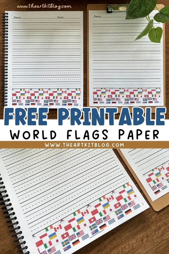 FREE Printable Notebooking Pages - Flags of the World | Free Homeschool ...