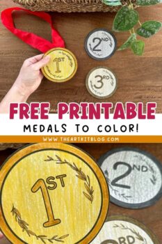 FREE Printable Olympic Medals DIY Craft — Gold, Silver & Bronze for ...