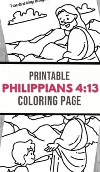FREE Bible Coloring Page for Philippians 4:13 | Free Homeschool Deals