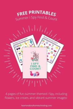 Summer I Spy Free Printables | Free Homeschool Deals