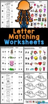 Kindergarten Matching Alphabet Letters Printable | Free Homeschool Deals