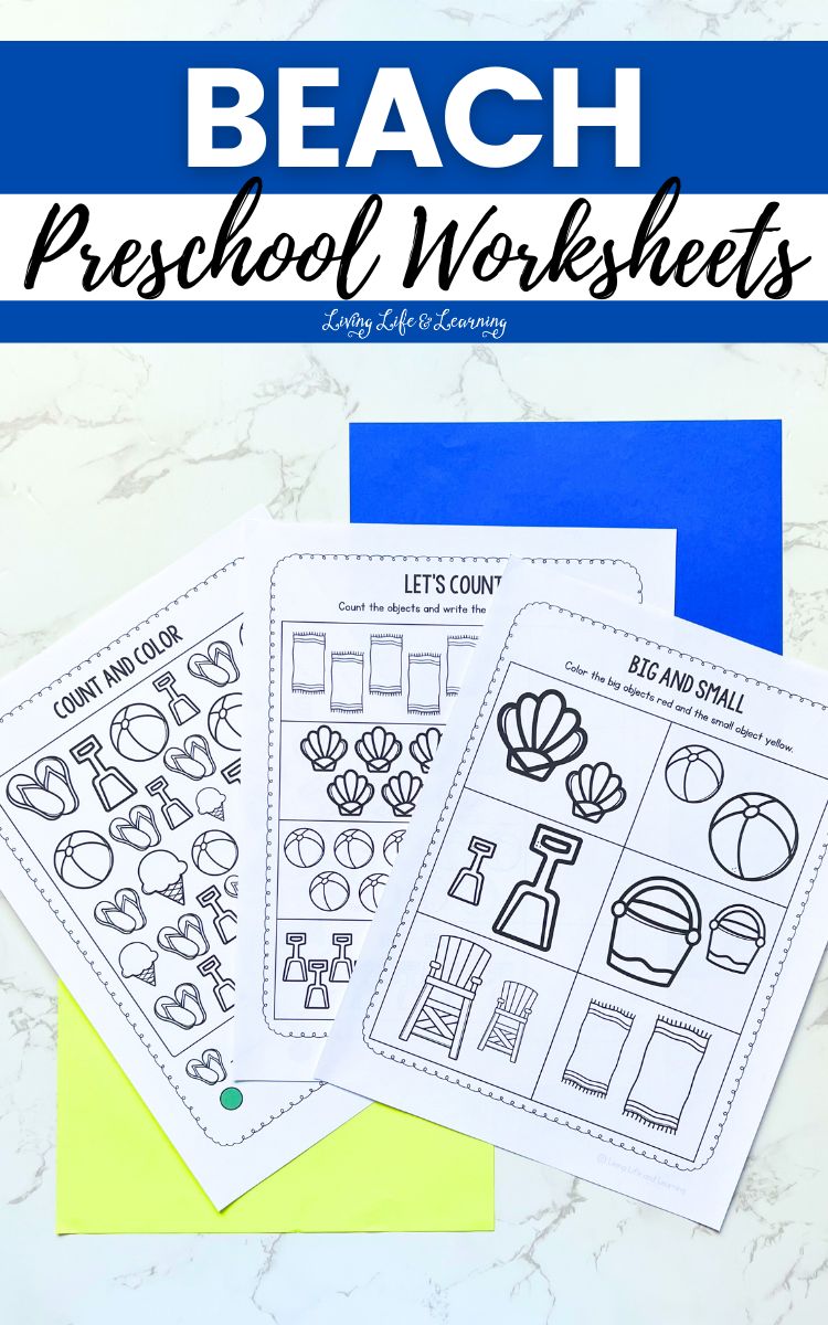 Free Summer Beach Printables for Preschoolers | Free Homeschool Deals