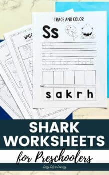 Preschool Shark Printable Pack | Free Homeschool Deals