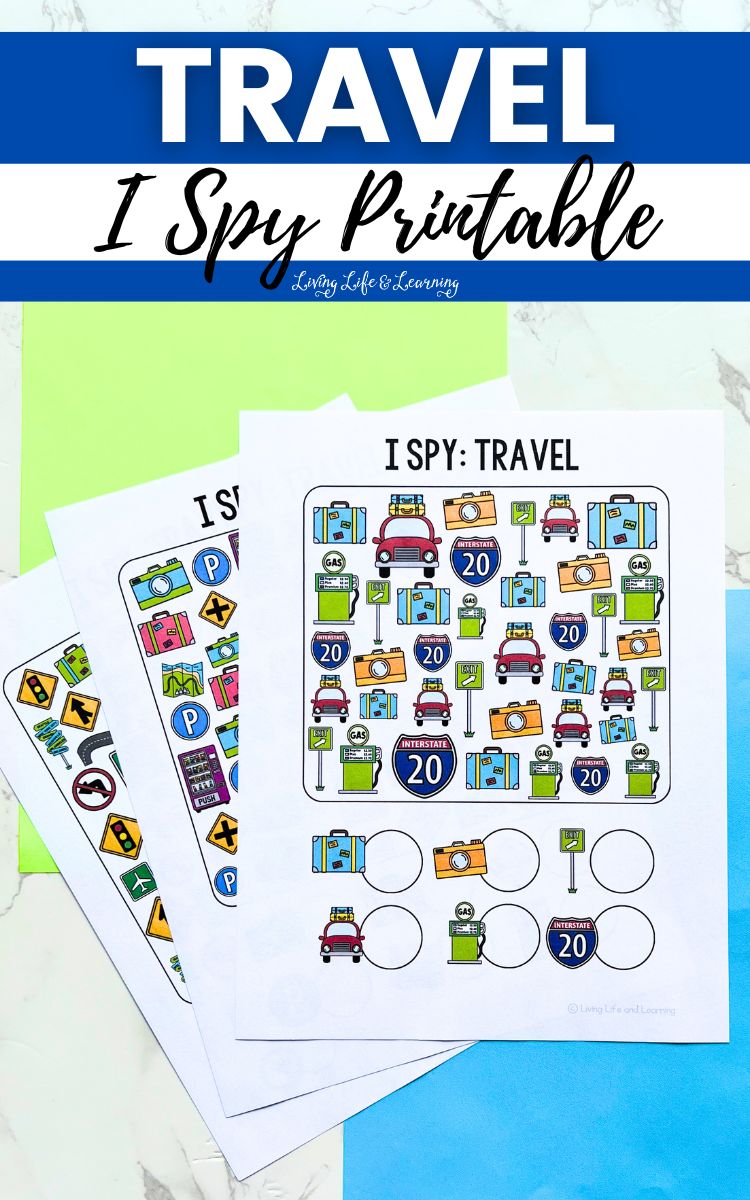 Printable Travel Vacation I Spy FREE | Free Homeschool Deals