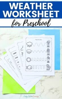 Weather Themed Preschool Printable Pack | Free Homeschool Deals