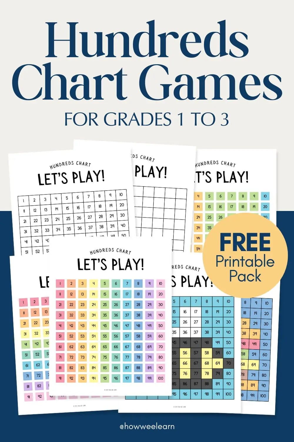 Hundreds Chart Games Printables - Set of 8 | Free Homeschool Deals