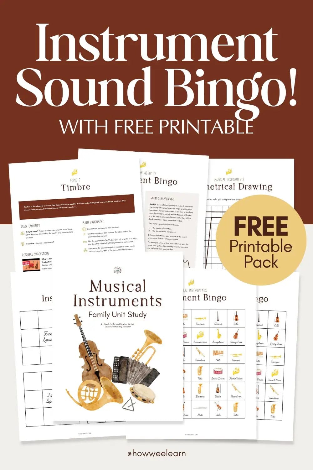 Orchestra Instruments Bingo FREE Printable | Free Homeschool Deals