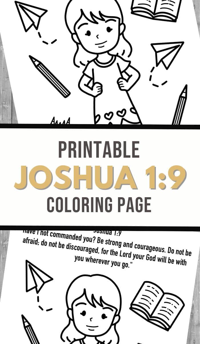 FREE Joshua 1:9 Bible Memory Coloring Page | Free Homeschool Deals