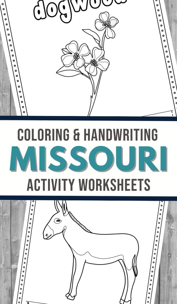 Missouri State Coloring Sheets and Handwriting Practice | Free ...