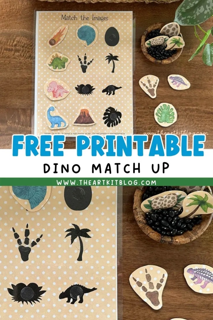 Dinosaur Matching Game FREE Printable | Free Homeschool Deals