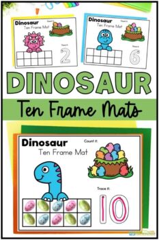 FREE Dinosaur Ten Frame Math Worksheets | Free Homeschool Deals