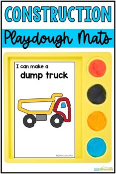 Fun Preschool Playdough Construction Mats | Free Homeschool Deals