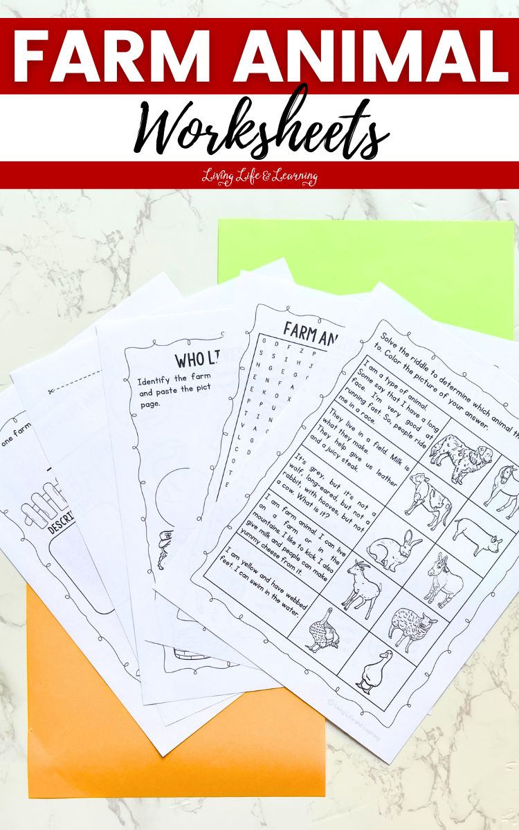 Down On The Farm Animal Printables | Free Homeschool Deals