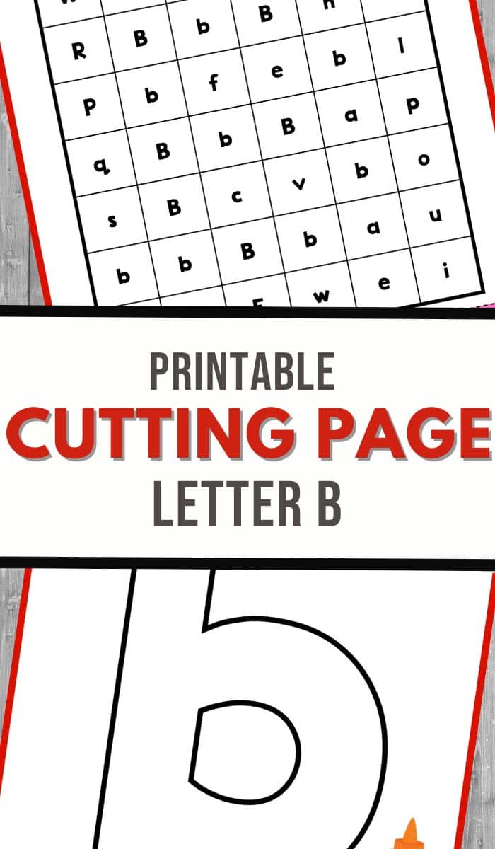 Letter B Scissor Cutting Practice Worksheets | Free Homeschool Deals